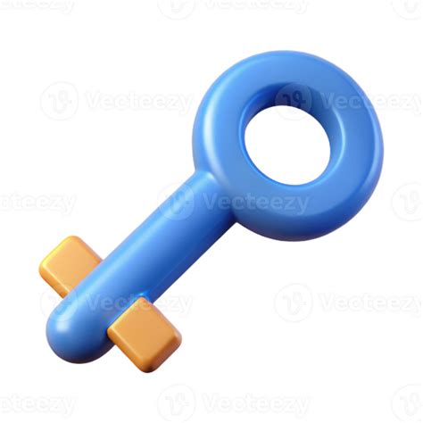 Alluring Artistic Crisp Edges Outline Of A Simple Key Flat Color