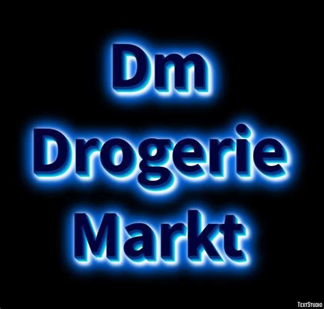 Dm Drogerie Markt Efecto de texto y diseño de logotipos Tendencia