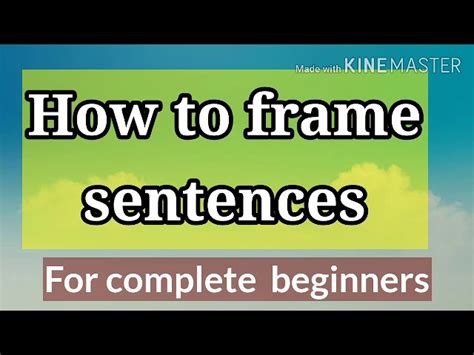 Frame Sentence For Grammar