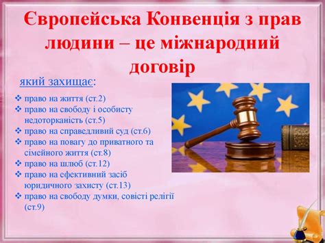 Конвенція з прав людини презентация онлайн