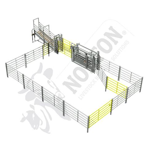 30 Head Permanent Yard 115m X 79m Oval Rail And Round Pipe Cattle
