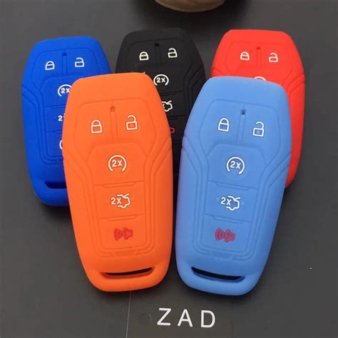 5 Buttons Silicone Car Key Fob Case Cover For Ford Taurus Mustang F 150