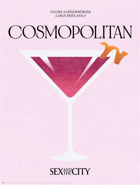 Sex And The City™ Cosmopolitan Poster Sex And The City Cosmopolitan
