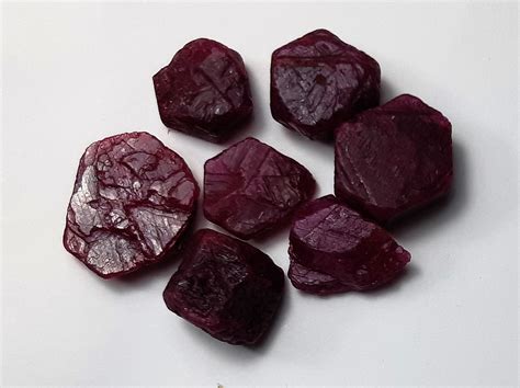 5 Lot Of 1115 Ct Rough Burmese Ruby