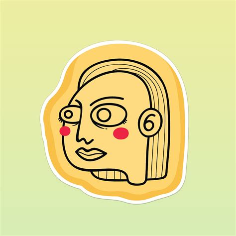 Girl Doodle 7cm Sticker Die Cut Hình Dán Cắt Rời Sticker Factory