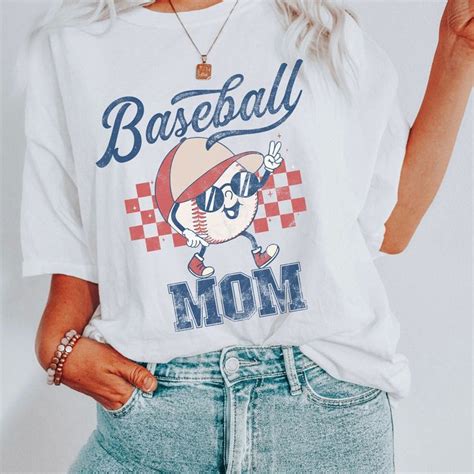 Comfort Colors Baseball Mom T Shirt Mothers Day T Game Day Tee