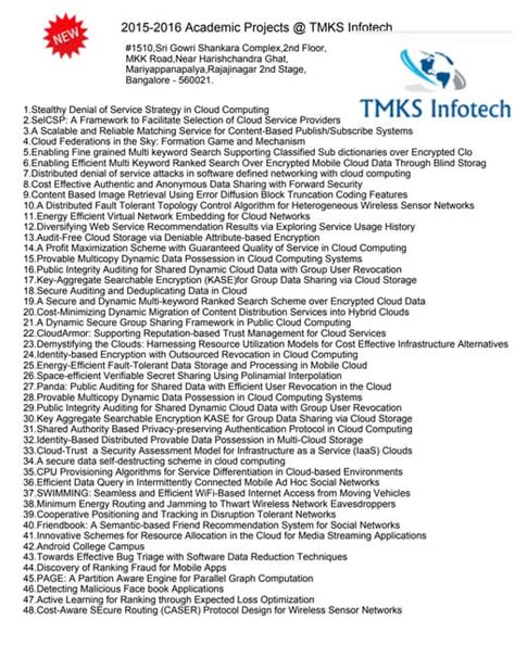 2015 And 2016 Ieee Projects For Network Security Pdf