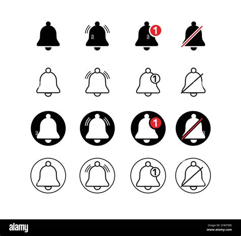 Notification Icon Set Notification And Alert Icon Set Design Template