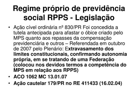 PPT REGIME PRÓPRIO DE PREVIDÊNCIA SOCIAL RPPS PowerPoint