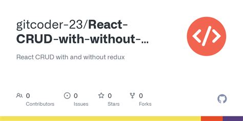 GitHub Gitcoder 23 React CRUD With Without Redux Class Based React