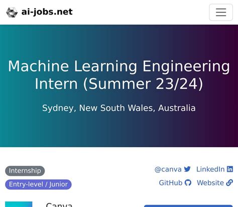 Hiring Internship Machine Learning Engineering Intern Summer 2324