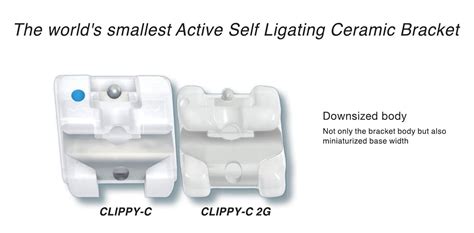 Clippy C 2g Ceramic Sl Brackets Orthomax Australia
