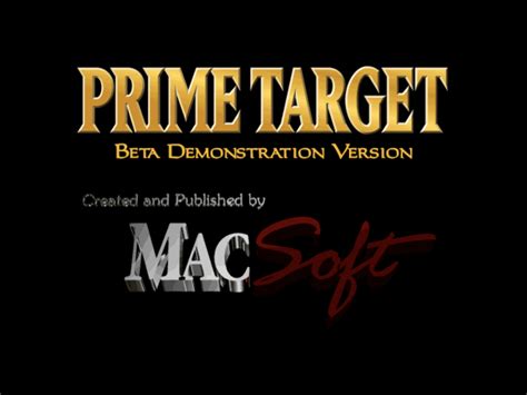 prime target classic macintosh game demos
