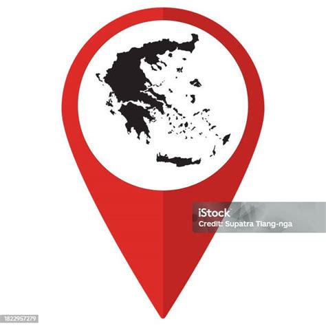 赤いポインターまたはギリシャの地図が入ったピンの位置ギリシャの地図 アイコンのベクターアート素材や画像を多数ご用意 アイコン