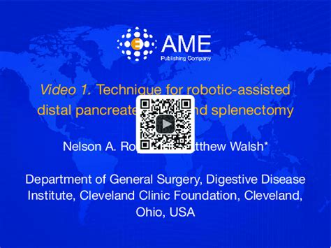 Technique For Robotic Assisted Distal Pancreatectomy And Splenectomy 9 Download Scientific