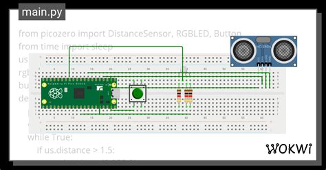 Distance Sensor Project Wokwi Esp32 Stm32 Arduino Simulator