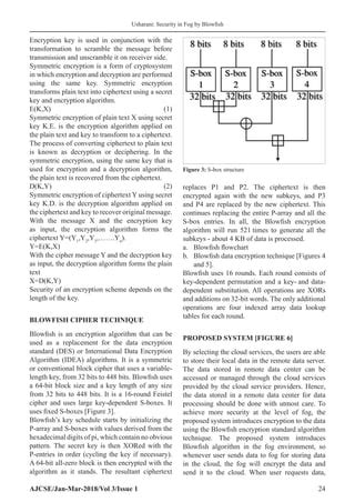 Fog And Internet Of Things Network Security Through Blowfish Cipher PDF