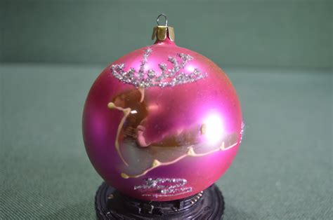 Купить Елочная игрушка Шар Северный Олень Стекло роспись СССР в интернет аукционе