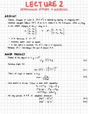 Lecture Orthogonal Vectors And Matrices Pdf Lecture Orthogonal Vectors Matrices