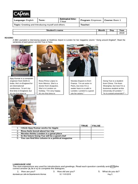 Mid Term Basic 1 Pdf Grammar Word