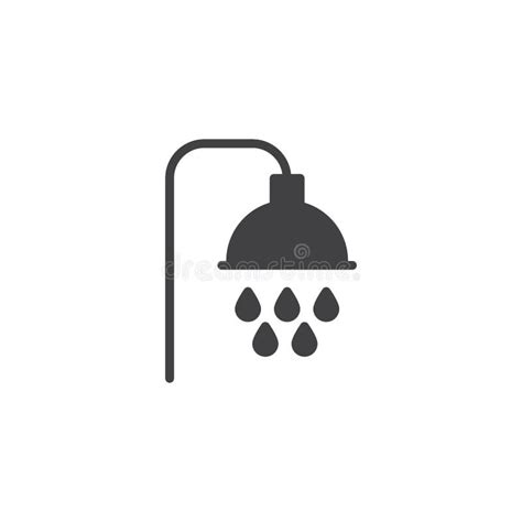 Icono Del Vector De La Ducha Ilustración Del Vector Ilustración De
