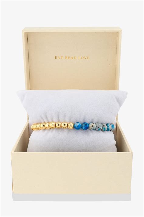 Queen Of Energy Real Gold Bracelet With Blue Kyanite Eatreadlove