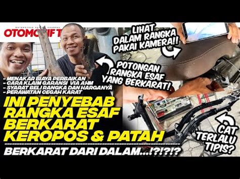 INI PENYEBAB RANGKA ESAF HONDA BERKARAT Dan PATAH BeAT SCOOPY GENIO Dan VARIO L