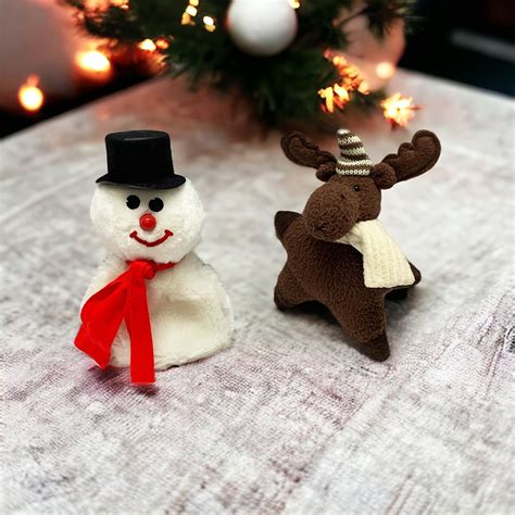 Комплект плюшени играчки Chippo 21 44 66 1 118 Елен звезда и снежен