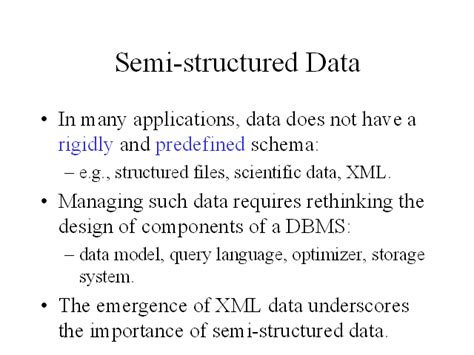 Semi Structured Data