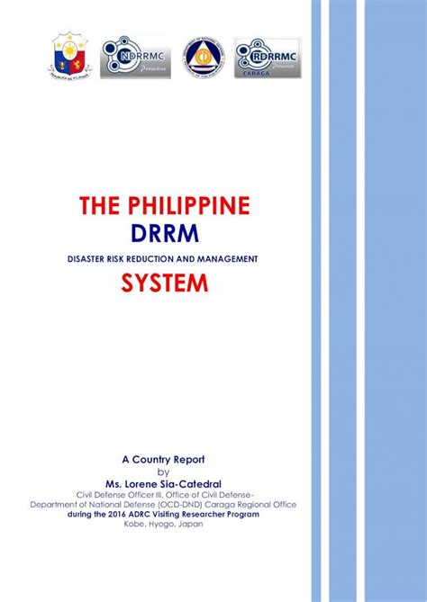Pdf The Philippine Drrm Asian Disaster Reduction Center · Pdf