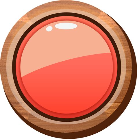 Red Cartoon Round Wooden Button 10982934 Png Red Cartoon Round Wooden Button 10982934 Png