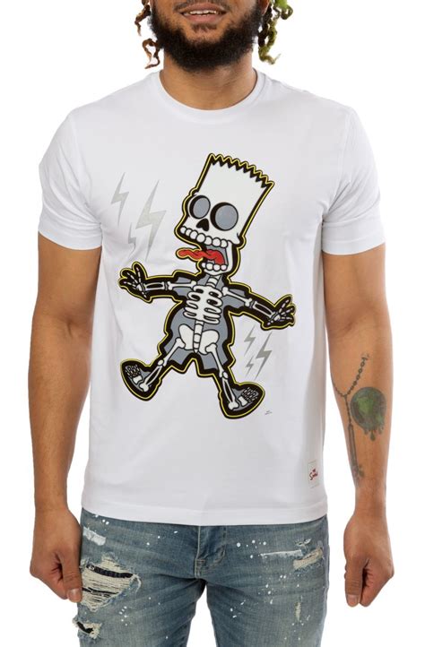 Maxima Electrocuted Bart Tee Fm10011sh Wht Karmaloop