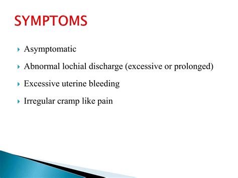 Subinvolution Of The Uterus Pptx