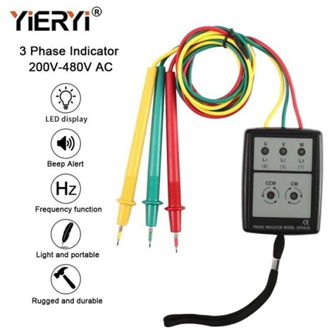 Promo Sp8030 Three 3 Phase Rotation Indicator Meter 200v 600v Ac Rotation Diskon 23 Di Seller