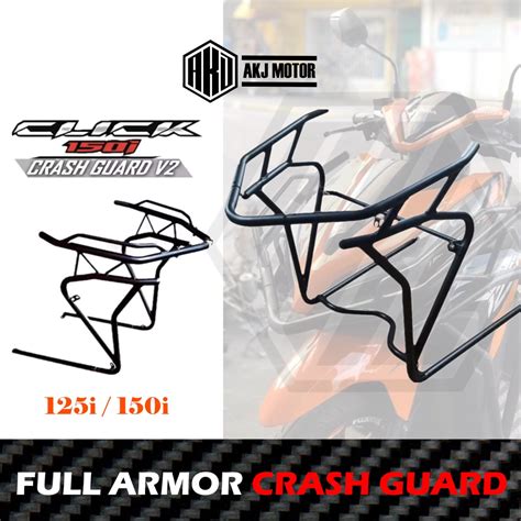 Full Armor Crash Guard V FOR HONDA CLICK I I GAME CHANGER V Shopee Philippines