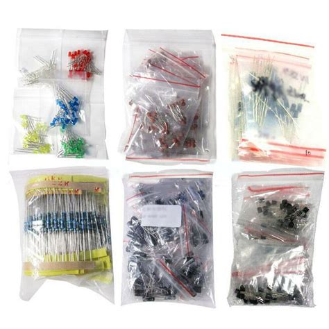 Ainna Resistor Capacitor Set 1490pcs Electronic Components Kit Package