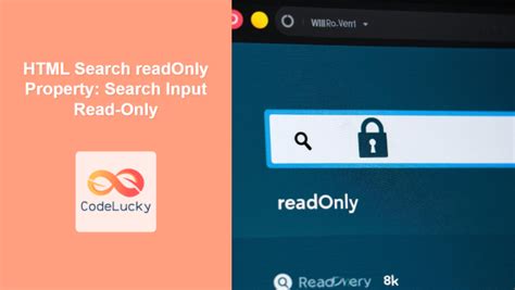 Html Text Readonly Property Text Input Read Only Codelucky