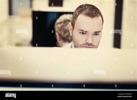 Startup Business Software Developer Working On Desktop Computer At