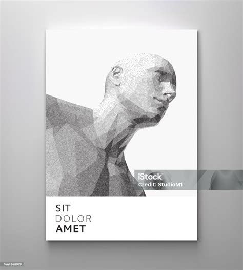 점으로 만든 추상적 인 남자 머리 점선 면 배경의 측면 보기입니다 얼굴 인식 3d 벡터 그림입니다 사람 얼굴에 대한 스톡 벡터 아트 및 기타 이미지 Istock