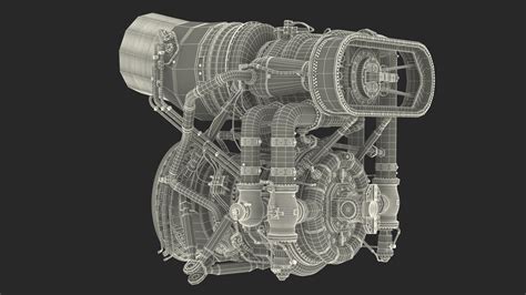 Realistic Rocket Engine Model Turbosquid 2245960