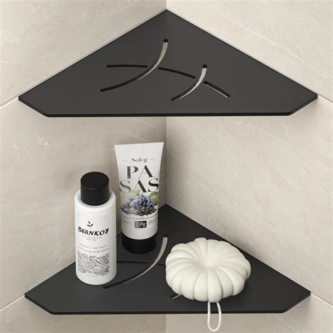 Bernkot Corner Shower Shelf 304 Stainless Steel Pentagonal Corner