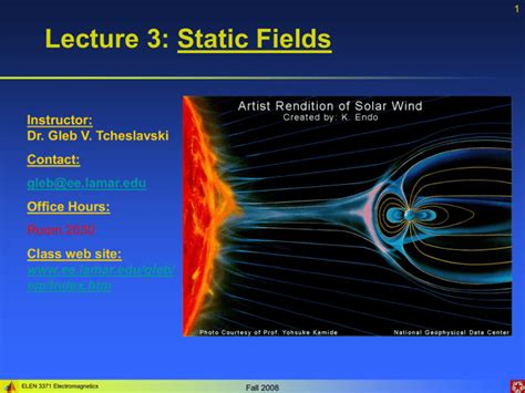 Lecture 3 Electrostatic Fields