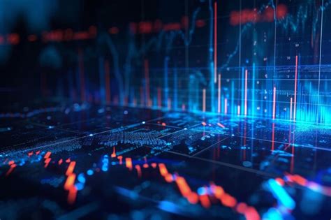 Premium Photo A Vibrant Blue And Red Background With Intersecting Lines And Dotted Patterns An