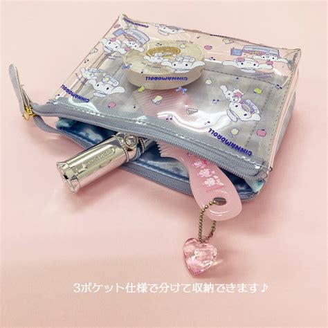 【楽天市場】サンリオ 公式 公認 マイメロディ シナモロール クロミ ポムポムプリン ポーチ ギンガムチェック クリアポーチ Wポーチ