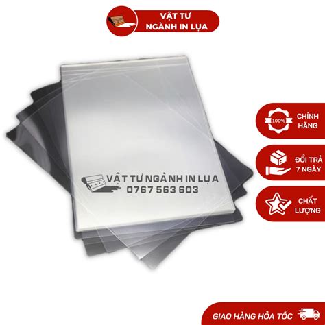 Phim Nhựa Xuất Phim Chụp Bản Lụa Dành Cho Máy In Phun Không Kháng Nước Shopee Việt Nam