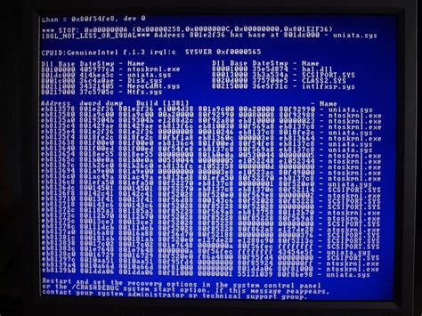 Bsod Windows Nt