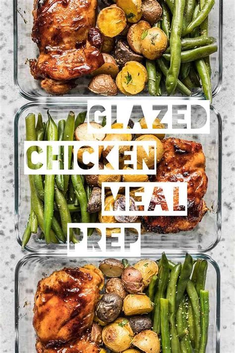 Glazed Chicken Meal Prep In 2024 Easy Healthy Meal Prep Chicken Meal