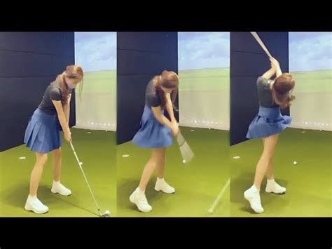 세로골프TV 아마추어 골퍼 인스타명 Iron Princess 아연공주님의 프로 같은 파워 스윙 모음 YouTube