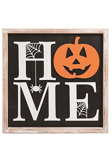 Wooden Pumpkin Home Wall Sign Decoration