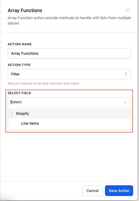 Workflow Array Functions Premium Action Venderflow Knowledgebase